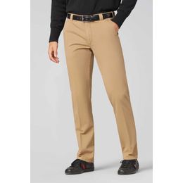MEYER Herren Chinos "Roma", gelb, Gr. 42, unifarben, 97% Baumwolle, 3% Elasthan, Hosen, mit Stretch-Dehnbund aus weicher Baumwollmischung