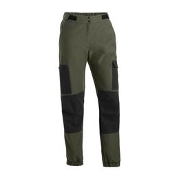 Outdoorhose Maier Sports "Stoneflex W", Damen, Gr. 18, Kurzgr&ouml;&szlig;en, moosgr&uuml;n, 58% Baumwolle, 42% Polyester, Hosen Outdoorhose, Damen Wanderhose, robuste Cargohose mit viel Stauraum, Regular Fit