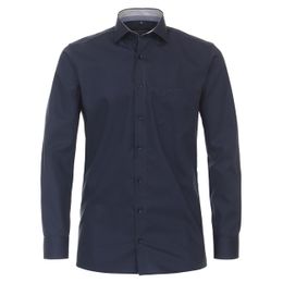 Businesshemd Casamoda "Casamoda Businesshemd uni", Herren, Gr. 40, Normalgr&ouml;&szlig;en, blau (dunkelblau), 100% Baumwolle, unifarben, schmal, Hemden