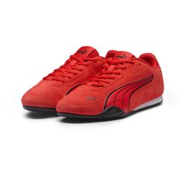 Puma Damen Sneaker "CATCH SD", Gr. 37, rot, Leder, unifarben, Schuhe, f&uuml;r sportliche und l&auml;ssige Looks, mit Leder-Obermaterial