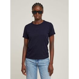 G-Star Raw T-Shirt G-STAR "Embro G-Script Logo Top", Damen, Gr. XXS, osaka blau, Obermaterial: 100% Baumwolle, Shirts T-Shirt