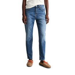 Marc O'Polo Damen Boyfriend-Jeans "aus Organic Cotton-Mix", blau, Gr. 27, MARC O'POLO DENIM, unifarben, Obermaterial: 98% Baumwolle, 2% Elasthan, Jeans