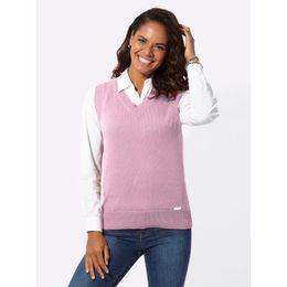 Casual Looks Damen Pullunder "Pullunder", rosa, Gr. 40, unifarben, 50% Baumwolle, 50% Polyacryl, Pullover