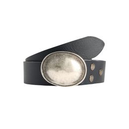 Damen Lederg&uuml;rtel "Wechselg&uuml;rtel", schwarz, Gr. 80, RETTUNGSRING G&Uuml;RTEL, Rindsleder, G&uuml;rtel