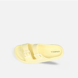 O`Neill Sandale O'NEILL "SUNSET SLIDER WOMEN LOW", Damen, Gr. 40, tender gelb, Synthetik, Schuhe Sandale