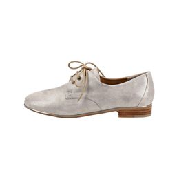 Everybody Damen Schn&uuml;rschuh "Everybody Halbschuhe Leder", Gr. 37,5silber, Leder, Schuhe