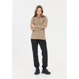 WHISTLER Damen Fleecejacke "Cocoon", beige, Gr. 48, unifarben, 100% Polyester, Jacken, mit praktischem Tunnelzug