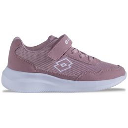 Sneaker Lotto, Kinder, Gr. 25, wei&szlig; (dunkelrose, wei&szlig;), Kunstfaser, Synthetik, Schuhe Sneaker, - in kinderfu&szlig;gerechter Passform