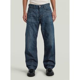 G-Star Raw G-STAR Herren 5-Pocket-Jeans "Deeggie Relaxed Straight Jeans", blau, Gr. 34, Obermaterial: 75% Baumwolle, 25% Baumwolle, Jeans