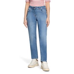 Slim-fit-Jeans Betty Barclay "Damen mit aufgesetzten Taschen", Damen, Gr. 36, Normalgr&ouml;&szlig;en, blau, Obermaterial: 92% Baumwolle, 6% Elastomultiester, 2% Elasthan, Basic, slim fit, Jeans Slim-fit-Jeans