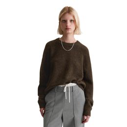 Marc O'Polo Damen Strickpullover "aus kuscheligem Alpakawolle-Mix", braun, Gr. L, MARC O'POLO DENIM, unifarben, Obermaterial: 42% Polyamid, 28% Wolle, 28%