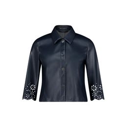 Betty Barclay Damen Jackenblazer "Damen mit Rei&szlig;verschluss", blau, Gr. 38, Obermaterial: 100% Polyurethan, 100% Polyester, Blazer
