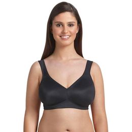 Rosa Faia Damen Soft-BH "Twin", Gr. 90, schwarz, Stoff, Obermaterial: 70% Polyamid, 30% Elasthan, clean, leicht gl&auml;nzend, unifarben, BHs, ohne B&uuml;gel,