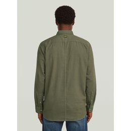 G-Star Raw G-STAR Herren Langarmshirt "Panelled Pocket Regular Shirt", gr&uuml;n, Gr. M, Obermaterial: 58% Baumwolle, 22% Polyester, 20% Baumwolle, Shirts