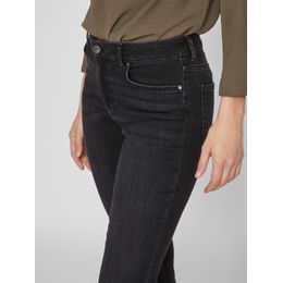 Vila Damen Skinny-fit-Jeans "VISARAH WU01 RW SKINNY JEANS - NOOS", schwarz, Gr. XS, unifarben, Denim/Jeans, Obermaterial: 82% Baumwolle, 10% sonstige