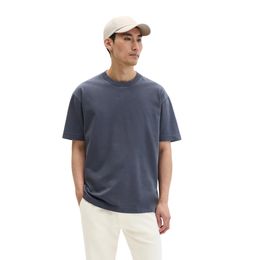 Marc O'Polo T-Shirt MARC O'POLO "aus schwerem Bio-Baumwoll-Jersey", Jungen, Gr. L, blau (faded blau), Obermaterial: 100% Baumwolle, unifarben, Basic, relaxed fit, Rundhals, Shirts T-Shirt