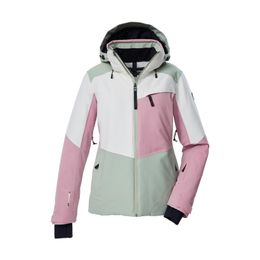 Skijacke Killtec "KSW 39 WMN SKI JCKT", Damen, Gr. 46, graugr&uuml;n, Obermaterial: 100% Polyester;Futter: 100% Polyester;F&uuml;llung: 100% Polyester, Jacken Skijacke, Wasserdichte Damen Skijacke mit Atmungsaktivit&auml;t und cleveren Features