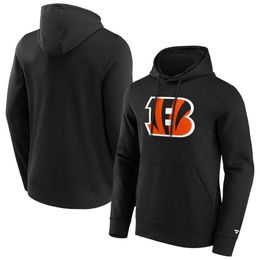 Fanatics Damen Kapuzenpullover "Fanatics Hoodie Cincinnati Bengals Primary Logo Graphic", schwarz, Gr. XL, 80% Baumwolle, 20% Polyester, Pullover