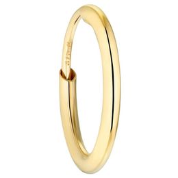 Single-Creole Amor "2021578", gold (goldfarben), Ohrringe, Damen, Gelbgold 375, Single-Creole, Made in Germany