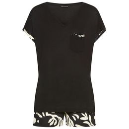 French Connection Shorty Damen Gr&ouml;&szlig;e XS schwarz / naturwei&szlig; Sommerkleid