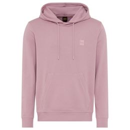BOSS Orange Herren Kapuzensweatshirt "Wetalk"light, pastel lila539, Gr. M, Sweatware, Obermaterial: 100% Baumwolle, Sweatshirts, mit gesticktem BOSS