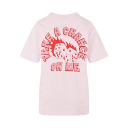 Karl Kani Damen T-Shirt "Karl Kani Signature Print Os T-Shirt"pink, Gr. XS, bedruckt, 100% Baumwolle, Shirts