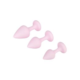 Bibi Butt Plug Set, 3 Teile, 7,5 9,5 cm