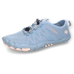 Damen Barfu&szlig;schuh, Dockers by Gerli, Gr. 40, blau, Synthetik, Textil, Schuhe, Sneaker, Slipper, Freizeitschuh mit bequemen Vorfu&szlig;bereich