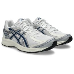 Sneaker asics SPORTSTYLE "JOG 100S", Herren, Gr. 44,5, wei&szlig;, independence blau, Synthetik, Schuhe Sneaker