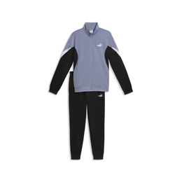 Trainingsanzug Puma "ESS BLOCK POLY SUIT", Damen, Gr. M, gray sky, Trikot, Obermaterial: 100% Polyester, regular fit, Sportanz&uuml;ge Trainingsanzug, ohne Kapuze, Regular Fit, pflegeleicht