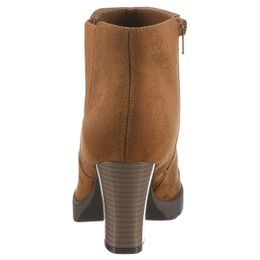 ANISTON SHOES Damen Stiefelette, Gr. 37, braun, Textil, Veloursleder, Basic, Schuhe, Ankleboots mit seitlichem Stretcheinsatz