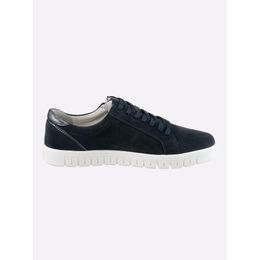 Casual Looks Damen Sneaker, Gr. 36marine, Veloursleder, Schuhe