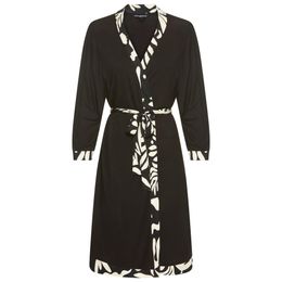 French Connection Morgenmantel Damen Gr&ouml;&szlig;e XS/S schwarz / wei&szlig;