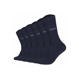 JOOP! Kurzsocken JOOP "Socken Premium Essential Mercerised Socks 6P 6er Pack", Damen, Gr. 43-46, blau (dunkelblau), Obermaterial: 69% Baumwolle CO. 31% Polyamid PA., Socken Kurzsocken