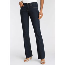 Arizona Damen Bootcut-Jeans "Shaping", blau, Basic, Gr. 88, Denim/Jeans, Obermaterial: 79% Baumwolle, 19% Polyester, 2% Elasthan, Jeans, bootcut,