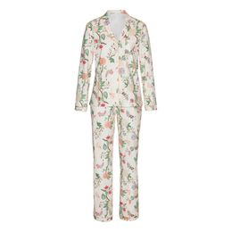 Lascana Pyjama Damen Gr&ouml;&szlig;e M mischfarben / naturwei&szlig; Sommerkleid
