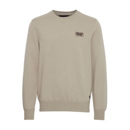 Rundhalspullover Blend "Rundhalspullover BHKalip", Herren, Gr. M, braun (crockery), Obermaterial: 55% Polyester PES. 45% Baumwolle CO., Pullover Rundhalspullover