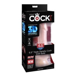 King Cock Plus - 6.5" Triple Density Cock With Balls, 18,5 cm