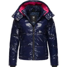 Ragwear Damen Steppjacke "Roobie", blau, Gr. L, Au&szlig;enmaterial: 100% Polyester. Innenfutter: 100% Polyester. Wattierung: 100% Polyester, Jacken, super