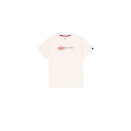 Herren T-Shirt "Alpha Label T-Shirt PP", wei&szlig;, Gr. XXL, Alpha Industries, Obermaterial: 100% Baumwolle, Shirts