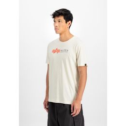Herren T-Shirt "Alpha Label T-Shirt PP", wei&szlig;, Gr. XXXL, Alpha Industries, Obermaterial: 100% Baumwolle, Shirts