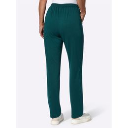 Classic Basics Damen Webhose, blau, Gr. 44, unifarben, 76% Polyester, 20% Viskose, 4% Elasthan, Hosen