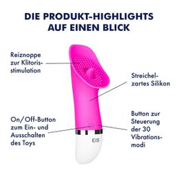 EIS Noppen-Vibrator aus Silikon, 16,5 cm