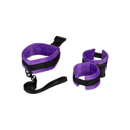 Rimba R&uuml;ckseitiges Fessel-Set aus Pl&uuml;sch, 3 Teile