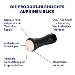 EIS Masturbator mit Vibration, 23,5 cm