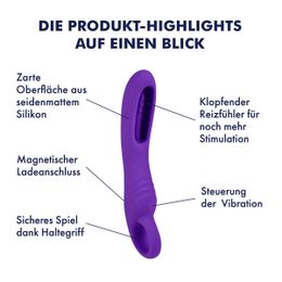 EIS G-Punkt-Vibrator mit Klopf-Funktion, 18,5 cm