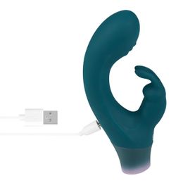 EIS Rabbitvibrator mit Herzf&ouml;rmiger Basis, 15 cm
