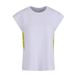 T-Shirt Sportalm KITZB&Uuml;HEL, Damen, Gr. 44, wei&szlig;, Single Jersey, Obermaterial: 100% Polyester, unifarben, regular fit normal, Rundhals, angeschnitten gerader Abschluss, Shirts T-Shirt, Regular fit mit Rundhalsausschnitt