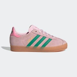 M&auml;dchen Sneaker "GAZELLE KIDS", adidas originals, Gr. 31clear pink, court gr&uuml;n, bliss pink, Leder, Synthetik, Schuhe, f&uuml;r Kinder