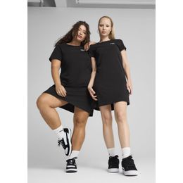 Puma Damen Shirtkleid "ESS SMALL NO 1 LOGO SLIM DRESS", schwarz, Gr. S, unifarben, Jersey, Obermaterial: 95% Baumwolle, 5% Elasthan, Kleider,